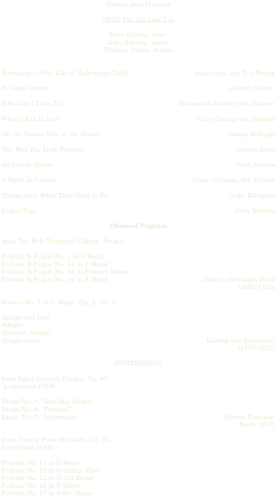 John Salmon, pianist